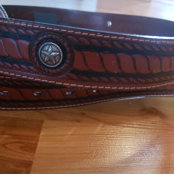 Wrangler | Accessories | Mens Wrangler George Strait Leather Tooled ...
